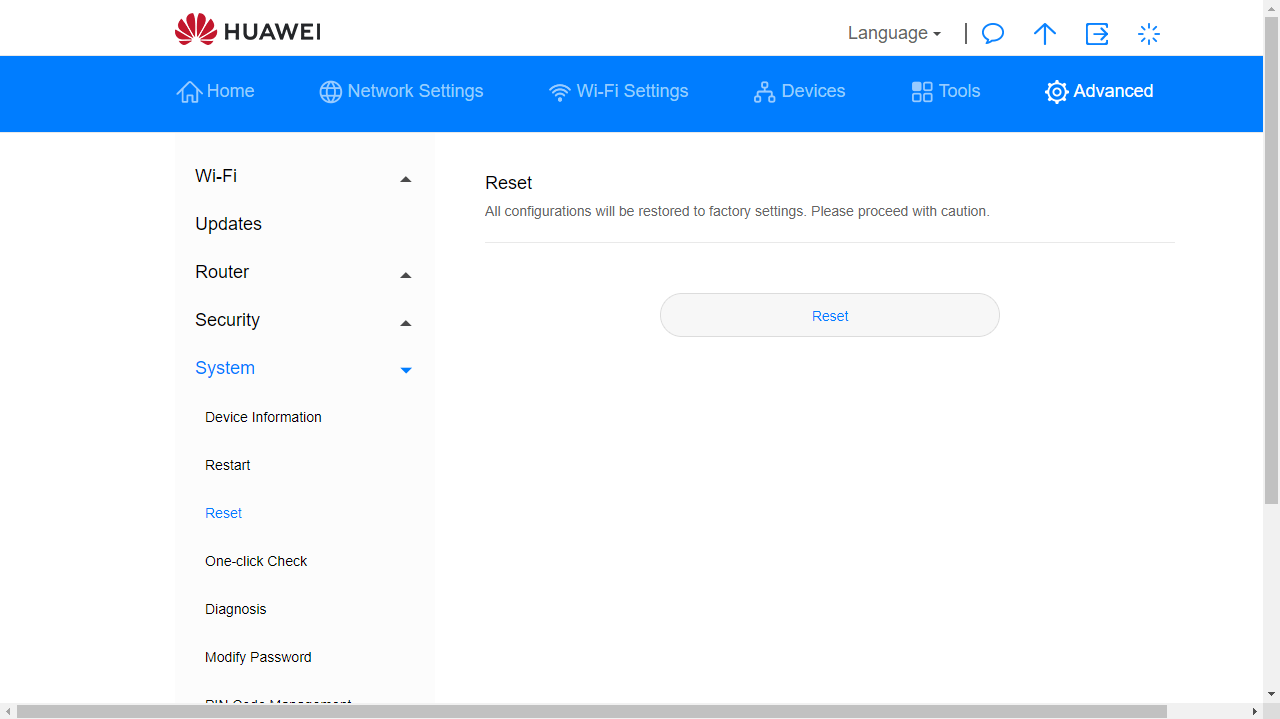 B535 - How to do a factory reset, step 8