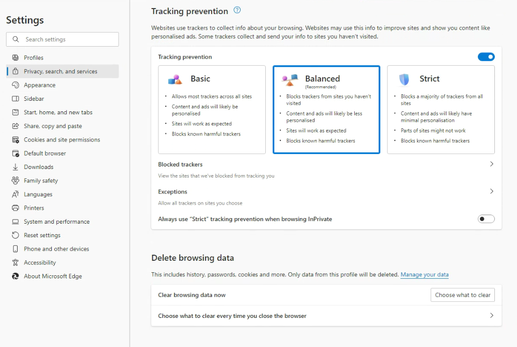 Guided Assistance: Tutorial: Delete cached files and cookies on Edge