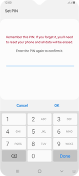 Galaxy A12 - How to set device PIN code, step 10